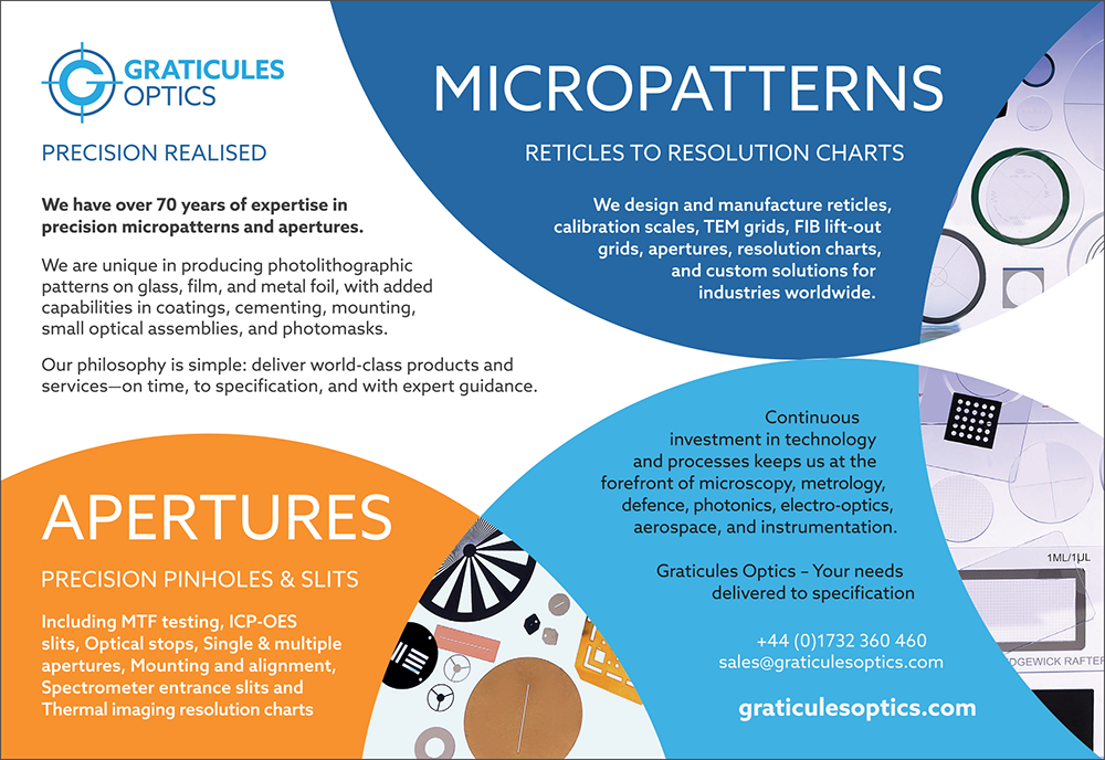 Graticules Optics Ltd. | Photonics Buyers' Guide | Photonics Marketplace