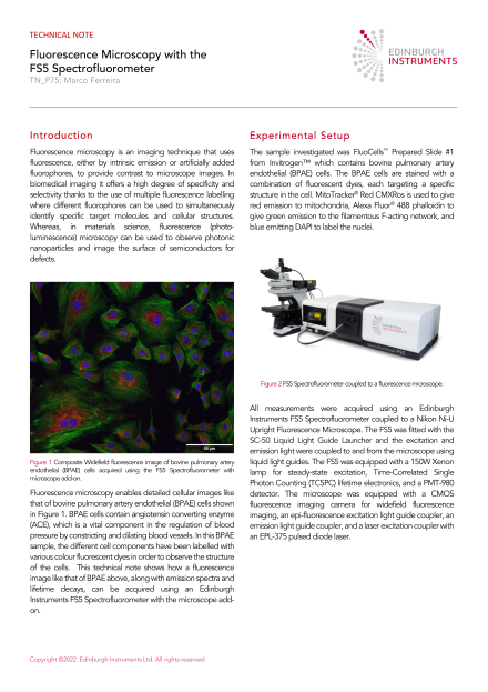Spectrofluorometer Add-on for Widefield Fluorescence Microscopy ...
