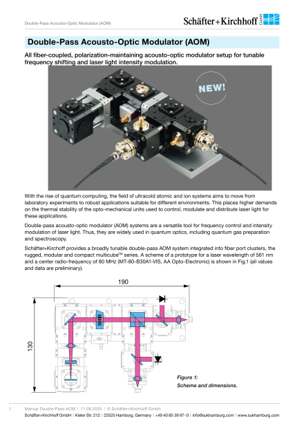 Schaefter + Kirchhoff, Optics, Metrology and Photonics | Photonics ...